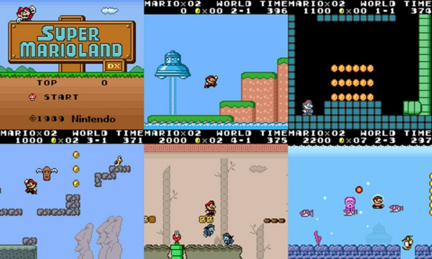 Super Mario Land 1 & 2 DX Gameboy Color Remastered GBC GBA Custom (USA ...