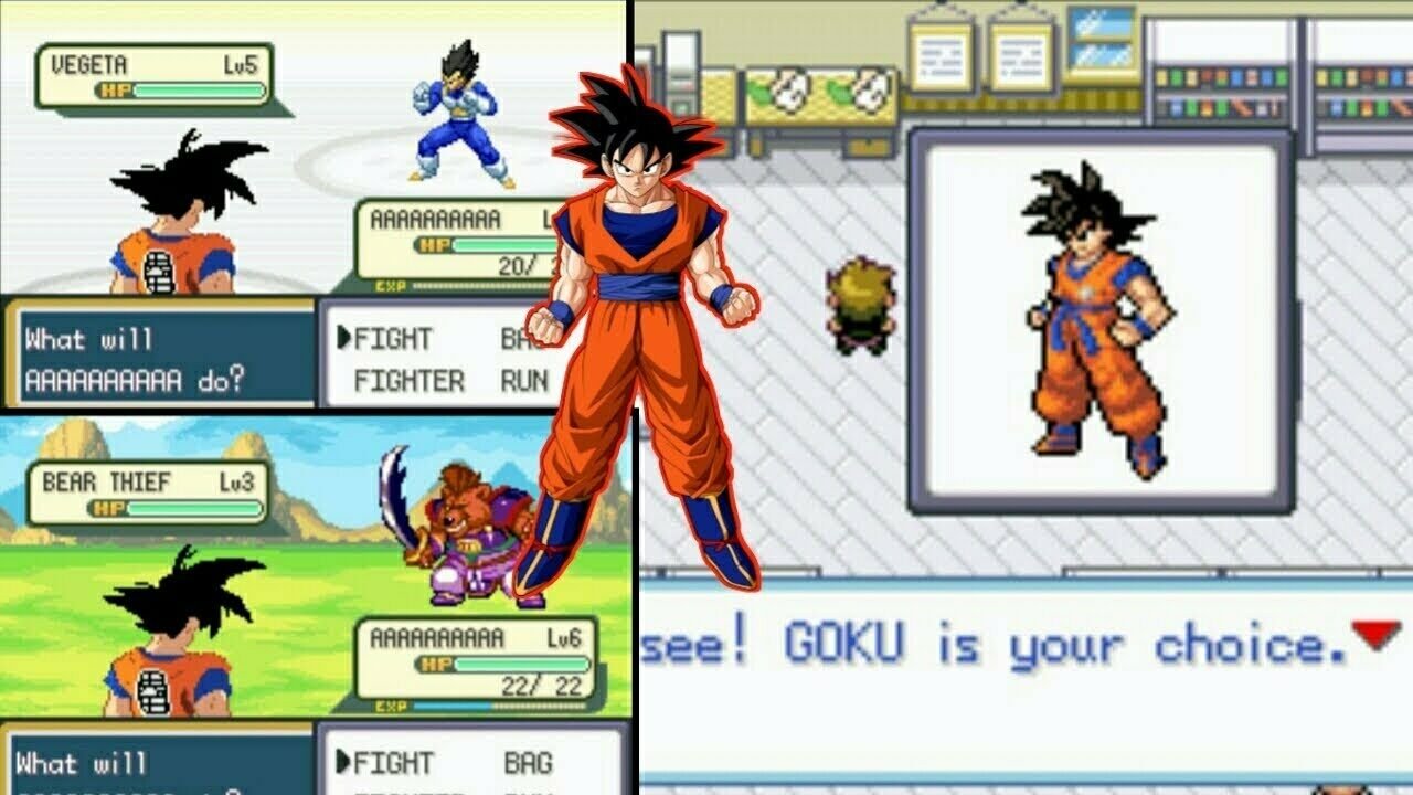 Dragon Ball Z Team Training Pokemon Fan Hack Game - GBA Gameboy Advance ...
