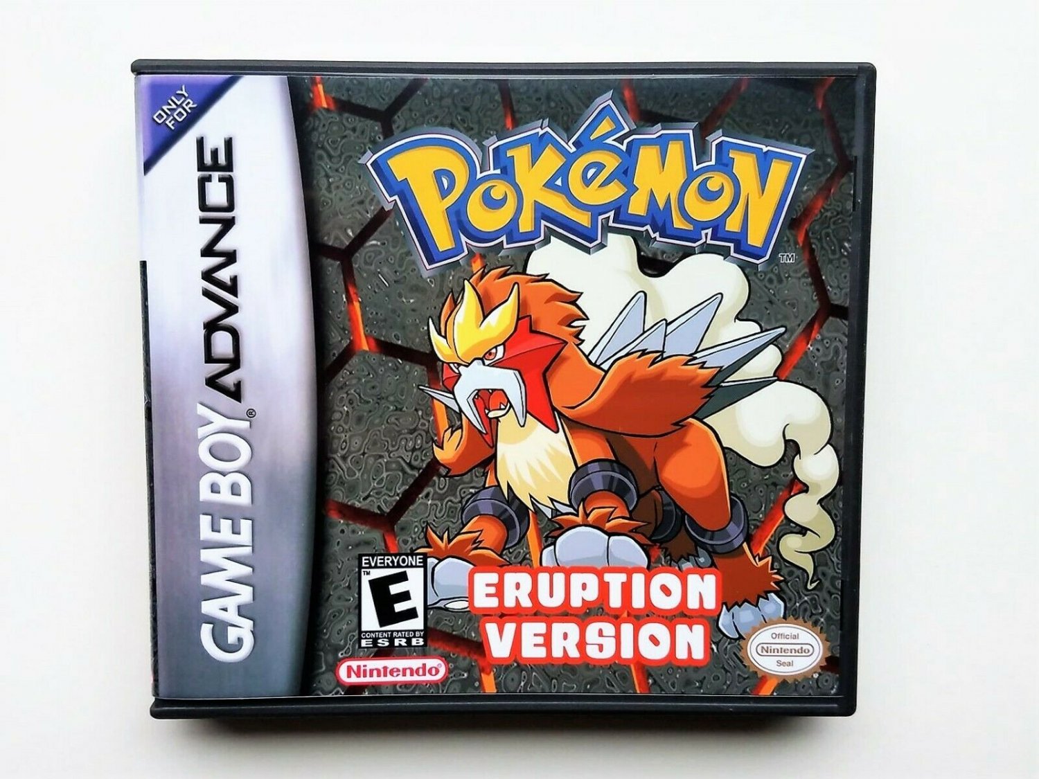 Pokemon Eruption Game / Case Nintendo Game Boy (GBA) - Fan Made (USA ...