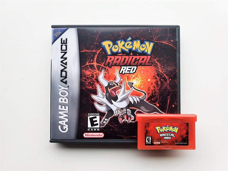 Pokemon Radical Red version 4.0 Game / Case - GBA Gameboy Advance Fire ...