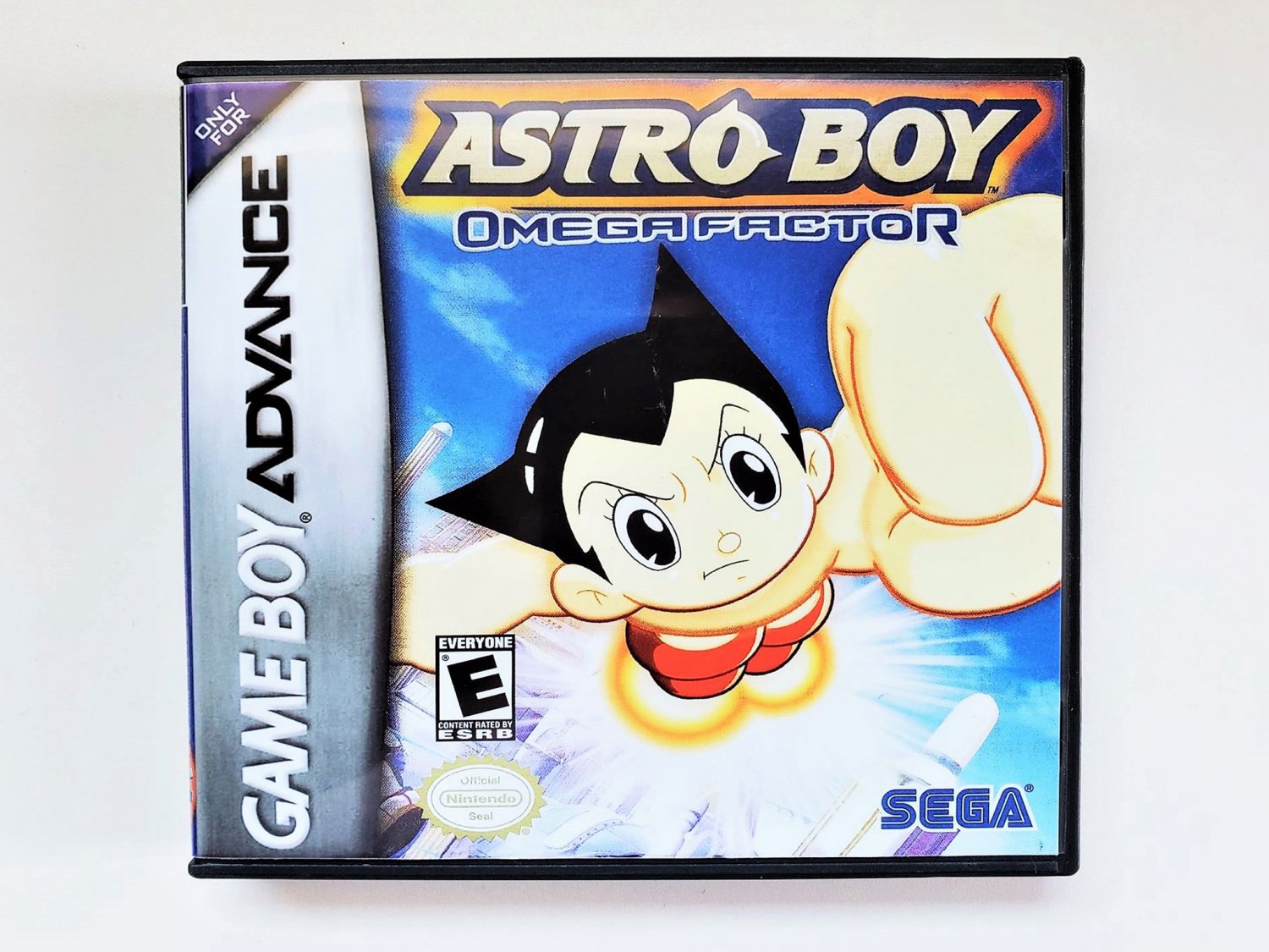 Astro Boy Omega Factor GBA Game Boy Advance Custom Astro Boy Blue Cartridge