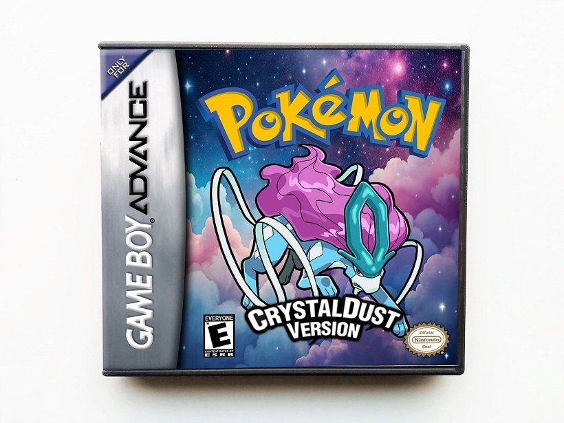 Pokemon Crystal Dust GBA Game Boy Advance - Fan Made