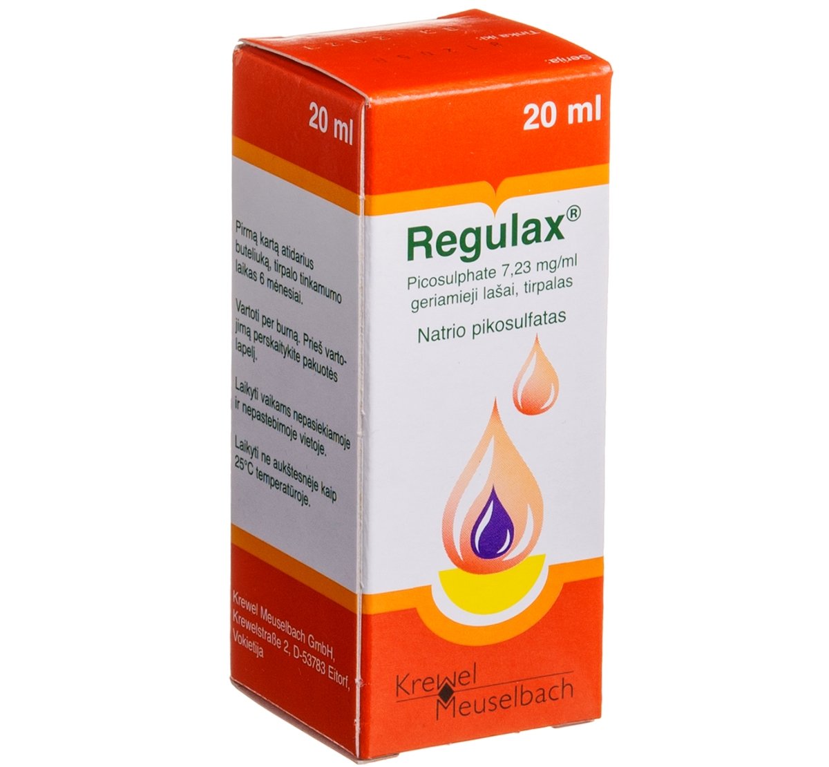 Regulax oral drops 20 ml x2. Alternative to Guttalax