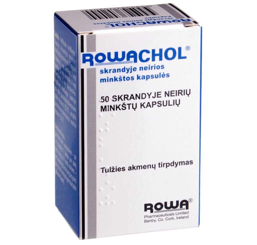 Rowachol N50 Capsules. Breaking up of gallstones