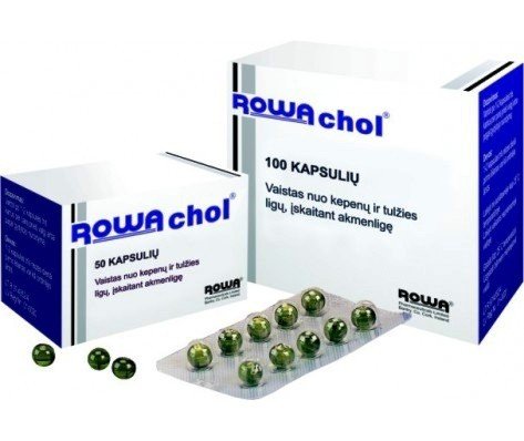 Rowachol N100 Capsules. Breaking up of gallstones
