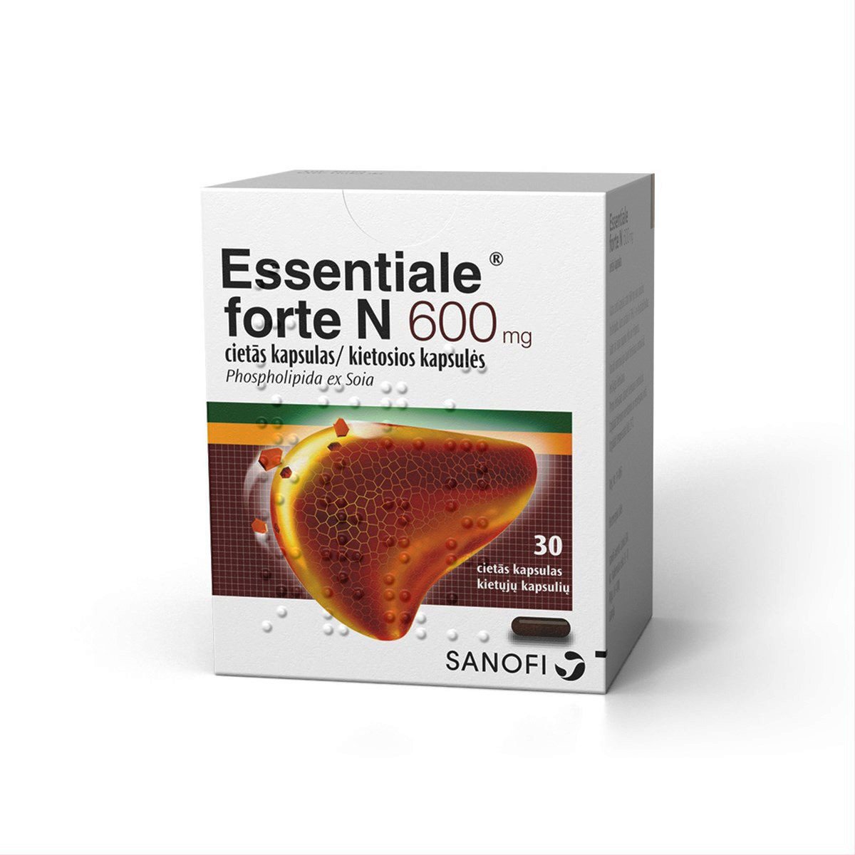 Double-strength MAX Essentiale Forte N 600 mg N30 caps Liver Support ...