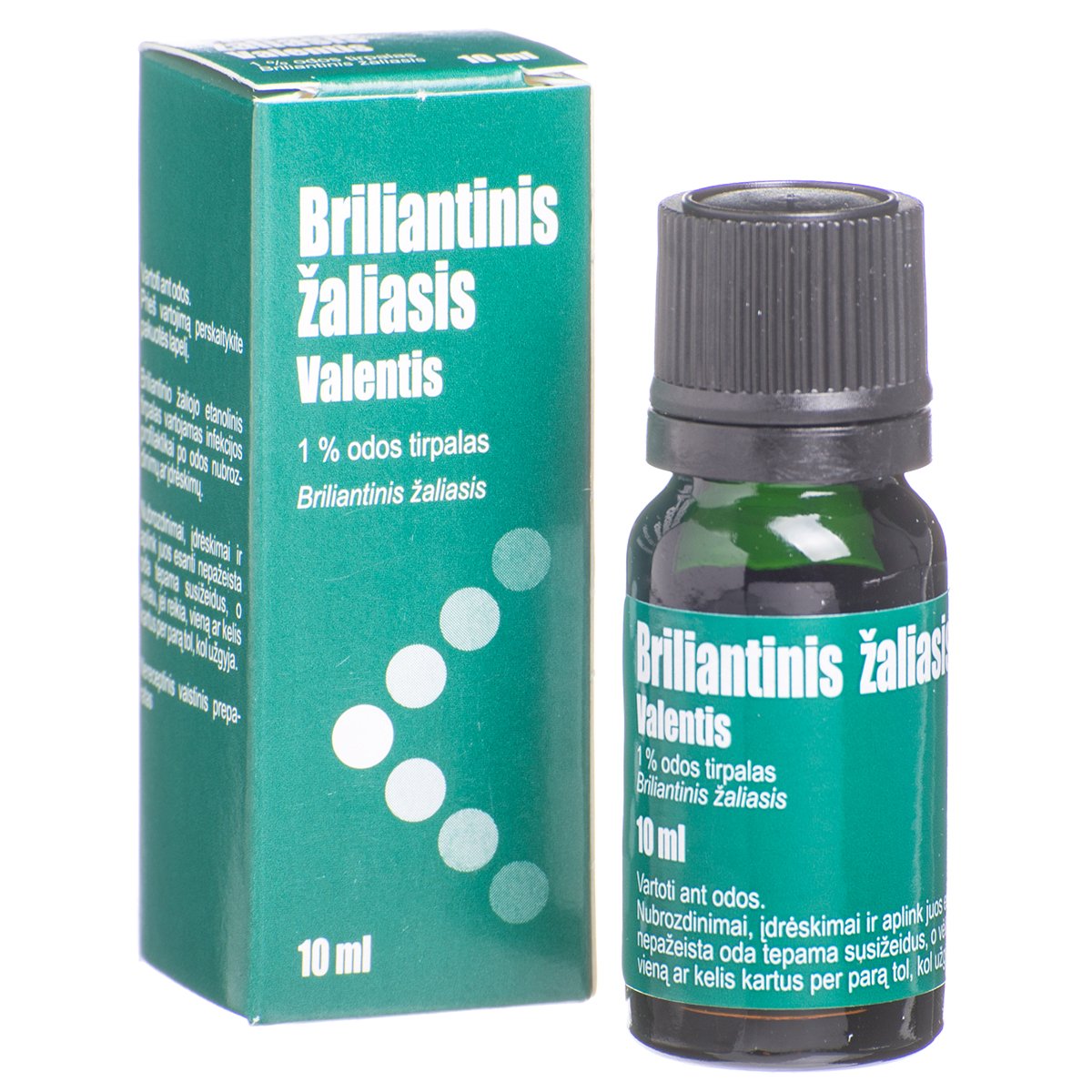 Viride nitens/Spiritus acethylicus - Brilliant green 1% skin solution ...
