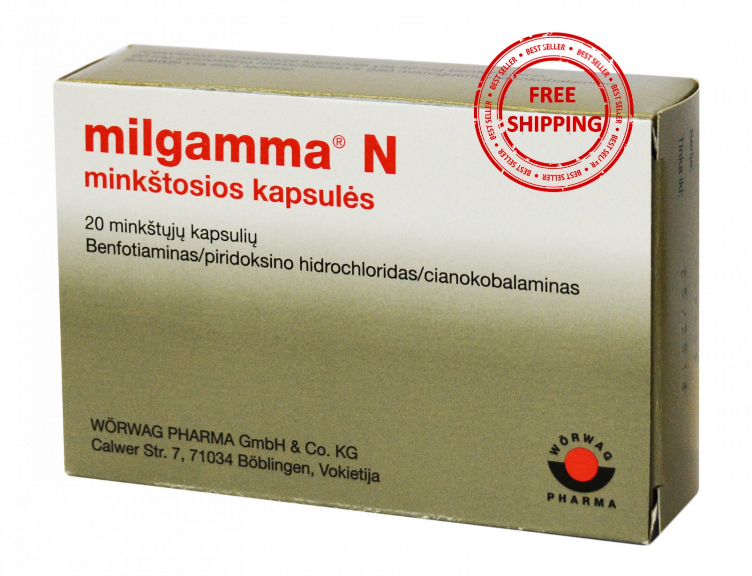 Milgamma capsules N20 B vitamins complex