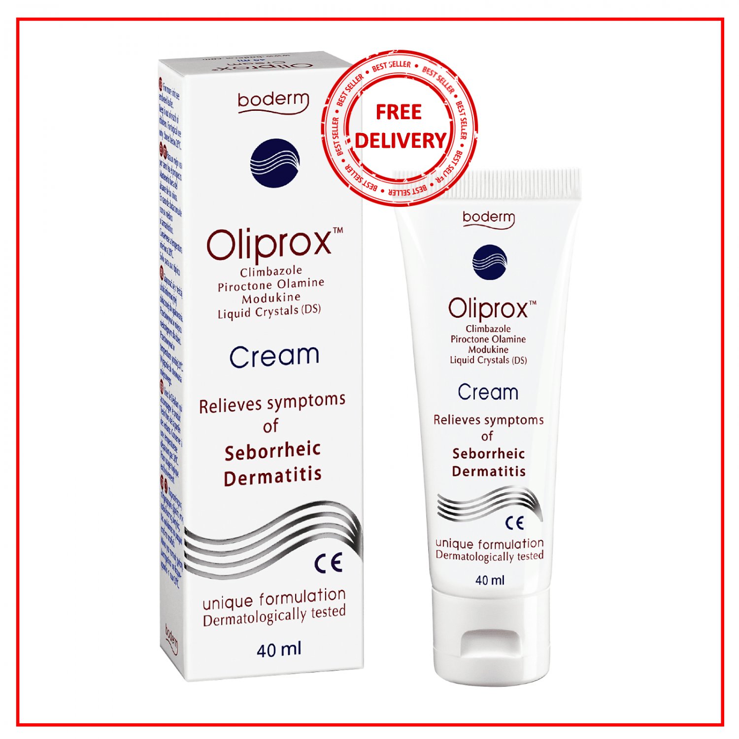 Oliprox Cream 40 ml Cream For Seborrheic Dermatitis by Boderm
