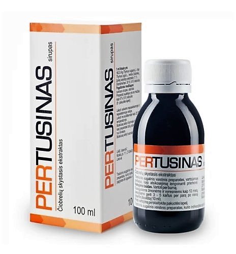 Classic Pertusin (Pertussinum) Herbal Syrup with thyme extract, 100 ml ...