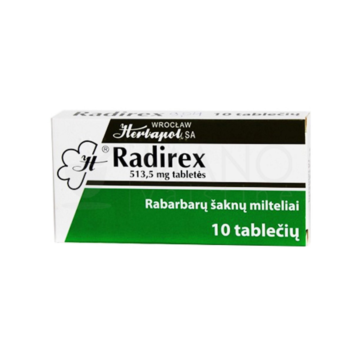 Radirex herbal tablets, N10 x 2 (total 20). Natural laxative effect