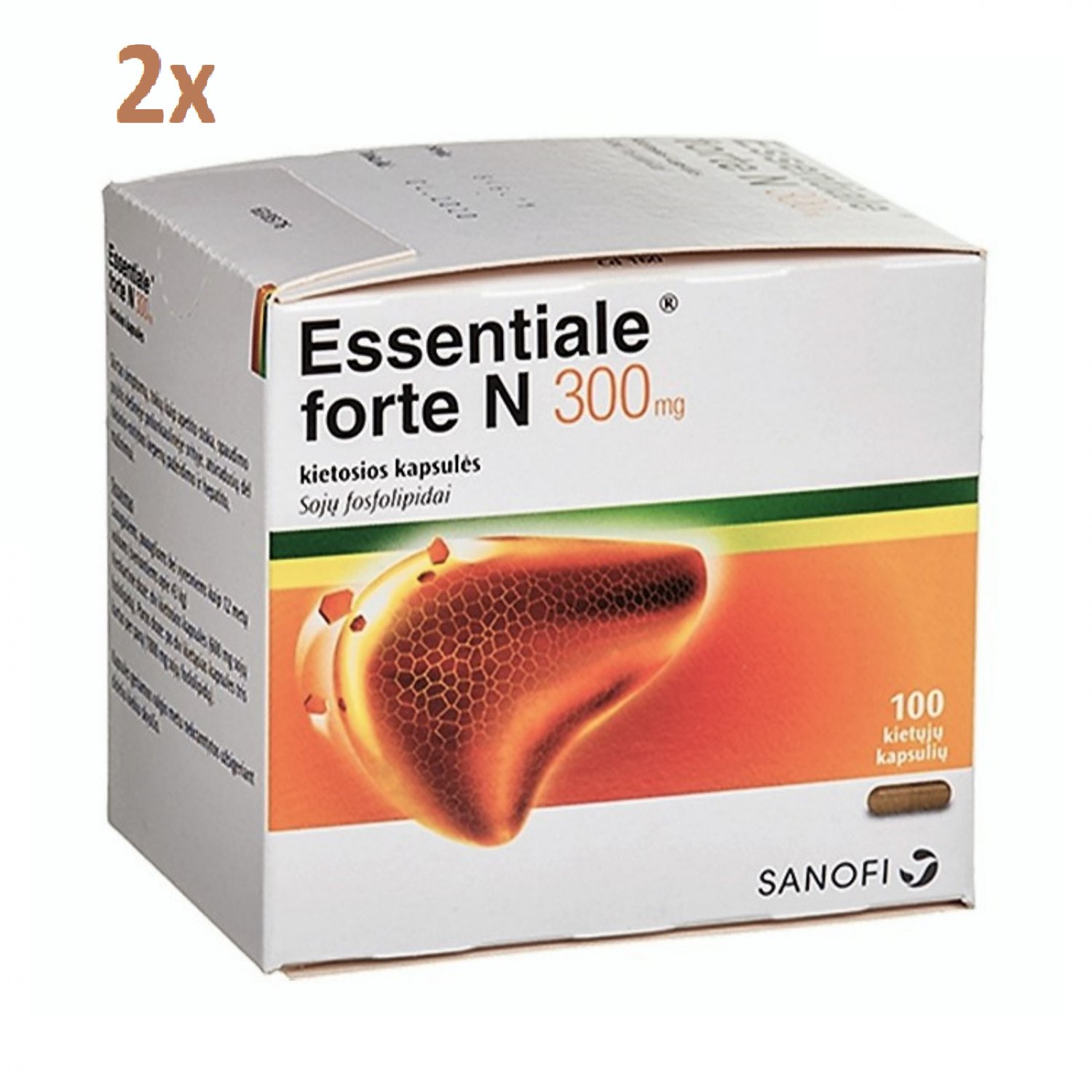 Essentiale Forte N 300 mg N100 x2 (total 200 caps) Liver Support Care Detox