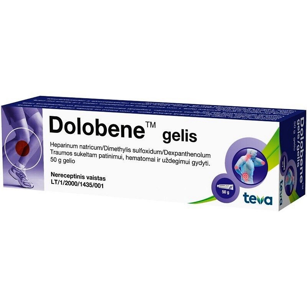 Dolobene Gel 50g. Reduces inflammation and relieves pain, prevention of ...