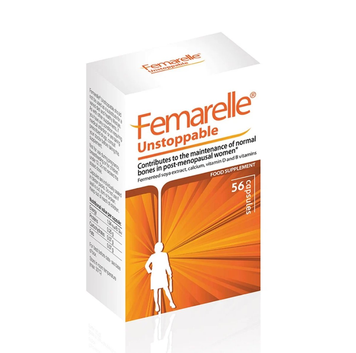 Femarelle Unstoppable for Women. N56 Capsules for Bones after Menopause