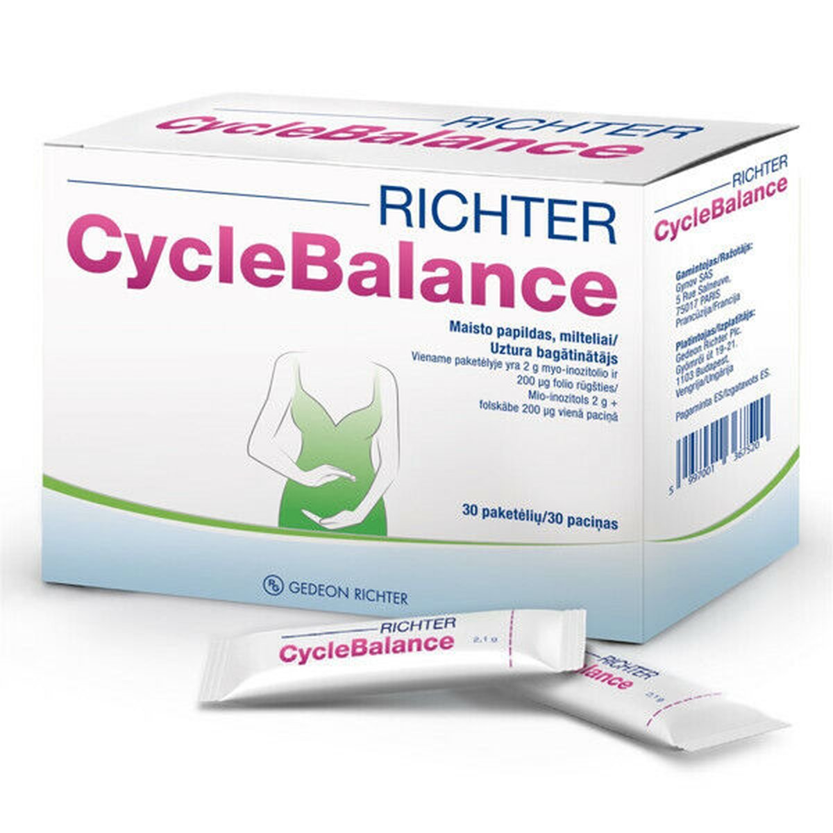 Richter CycleBalance® 30 Sachets. Fertility Supplement with Myo-inositol