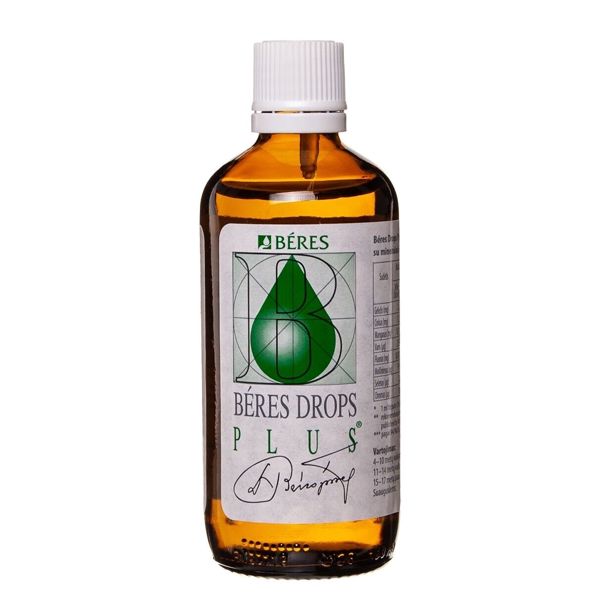 Beres Drops Plus 100ml. Oral Drops for Immune and Blood System Support