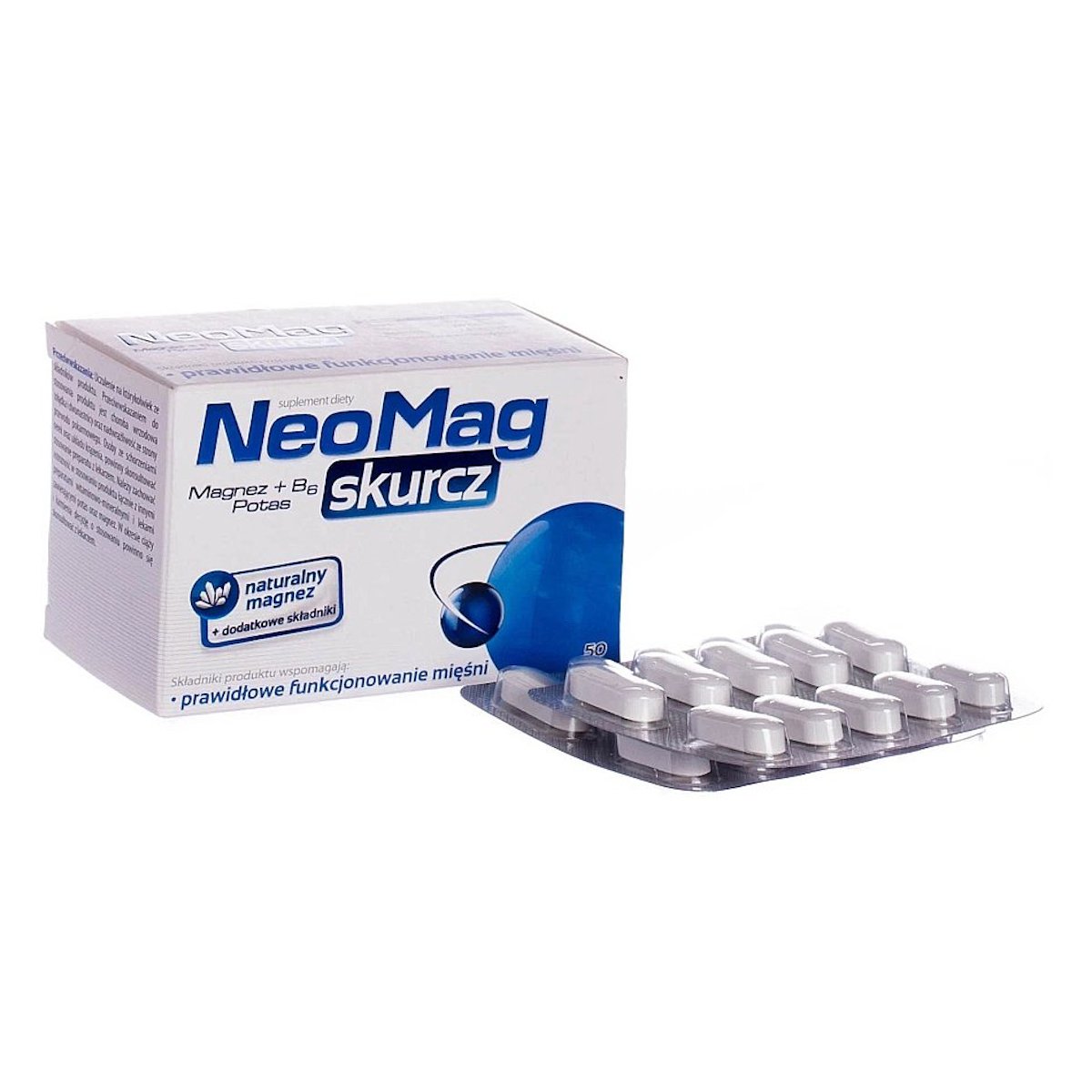 NeoMag Skurz (Anti Cramp) Tablets, N50. With Magnesium, Vit B6 and ...