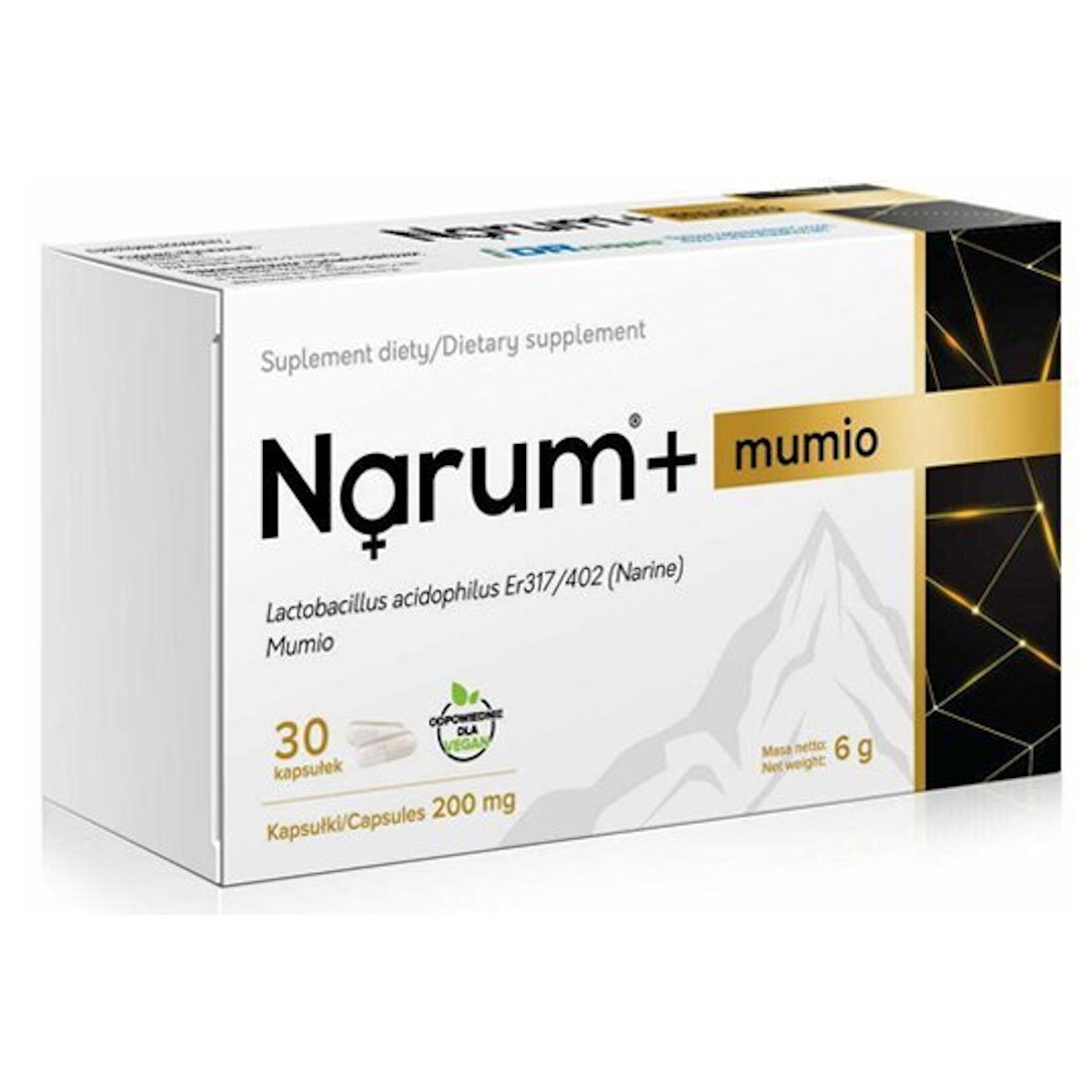 Narum+ MUMIO Lactobacillus 200mg. 30 Capsules