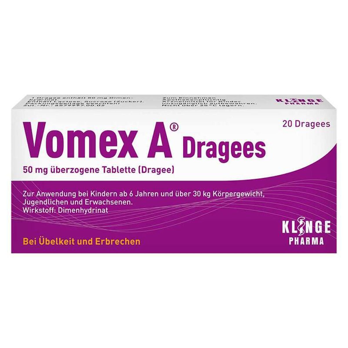 VOMEX A Dragees 50 mg coated tablets, N20