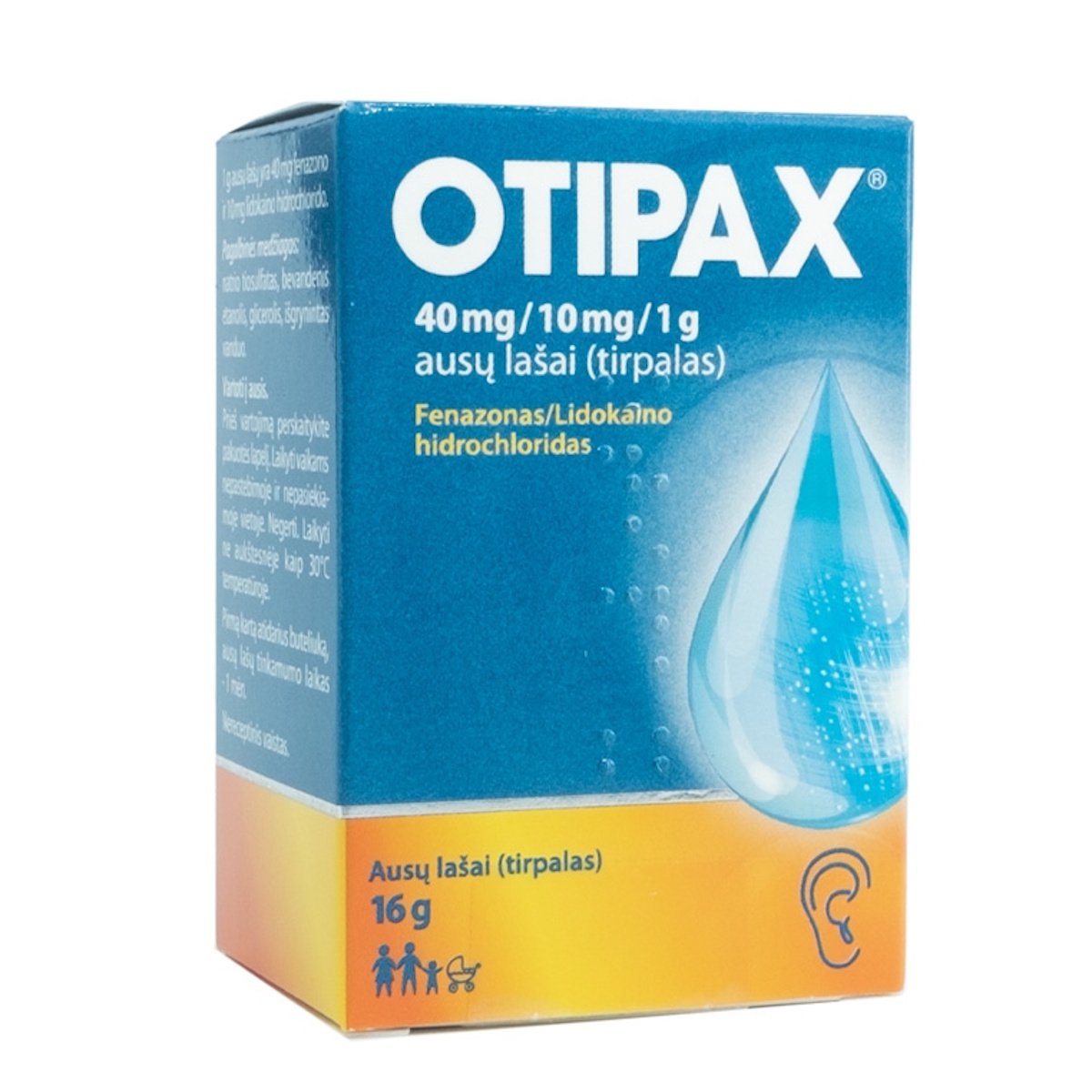 Otipax Ear Drops, 15ml/16g. Ease Pain, Ear Wax