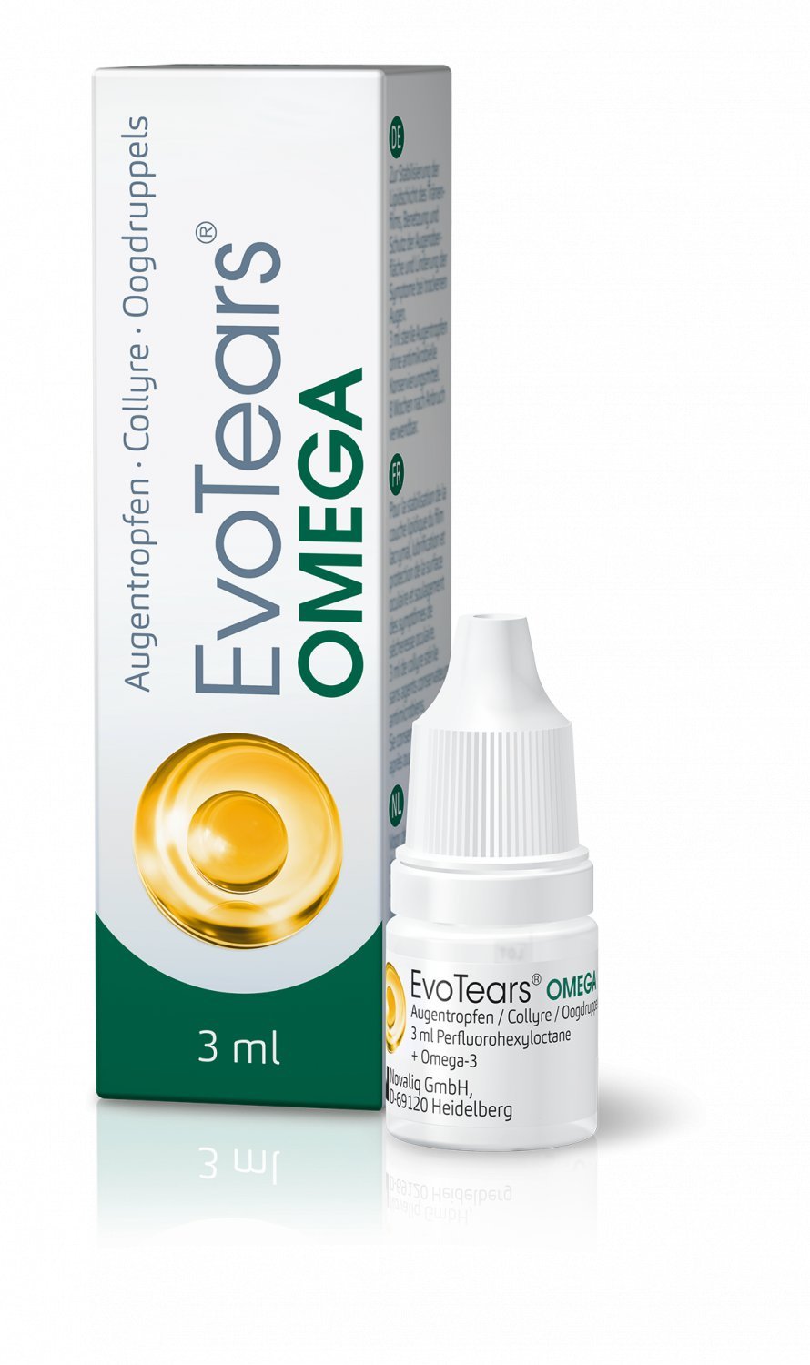 x2 EvoTears OMEGA® eye drops 3ml