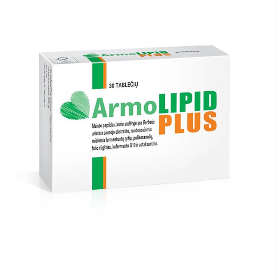 Armolipid Plus Cholesterol Level Control. 30 Tablets