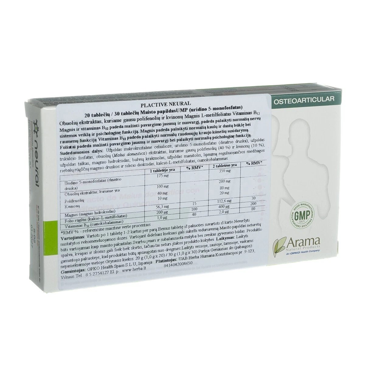 Neural PLACTIVE For the Normal Function of the Nervous System 30 tabs