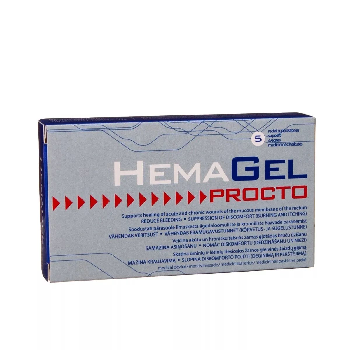 Hemagel PROCTO Medical Suppositories 5 pcs