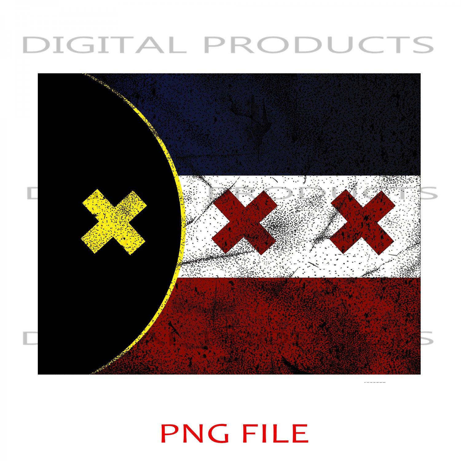 Dream SMP L'Manburg Grunge Flag Minecraft Png Sublimation Download File