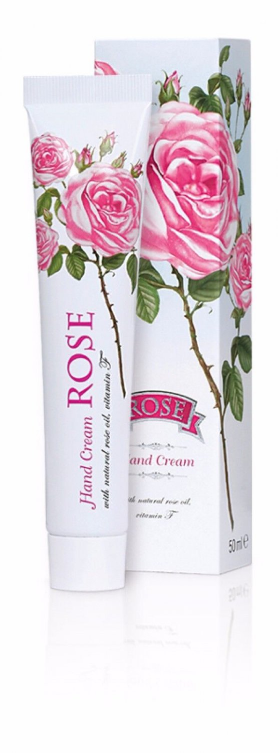 HAND CREAM ROSE Original Natural Bulgarian Rose oil, vitamin F, 50 ml