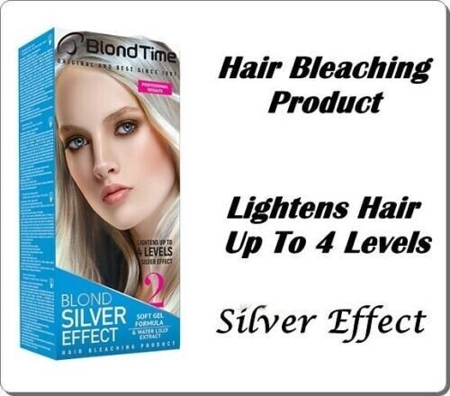 ROSA IMPEX ® BLOND TIME HAIR BLEACHING PRODUCT Silver Effect UP TO 4 ...