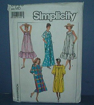 Sewing Pattern Simplicity 8066 Loose Fitting Dress Muumuu Size Medium