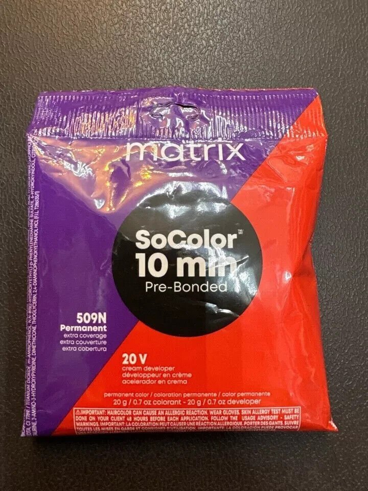 Matrix SoColor 10 Minute Hair Color & Developer 1 Pack 509N Light ...