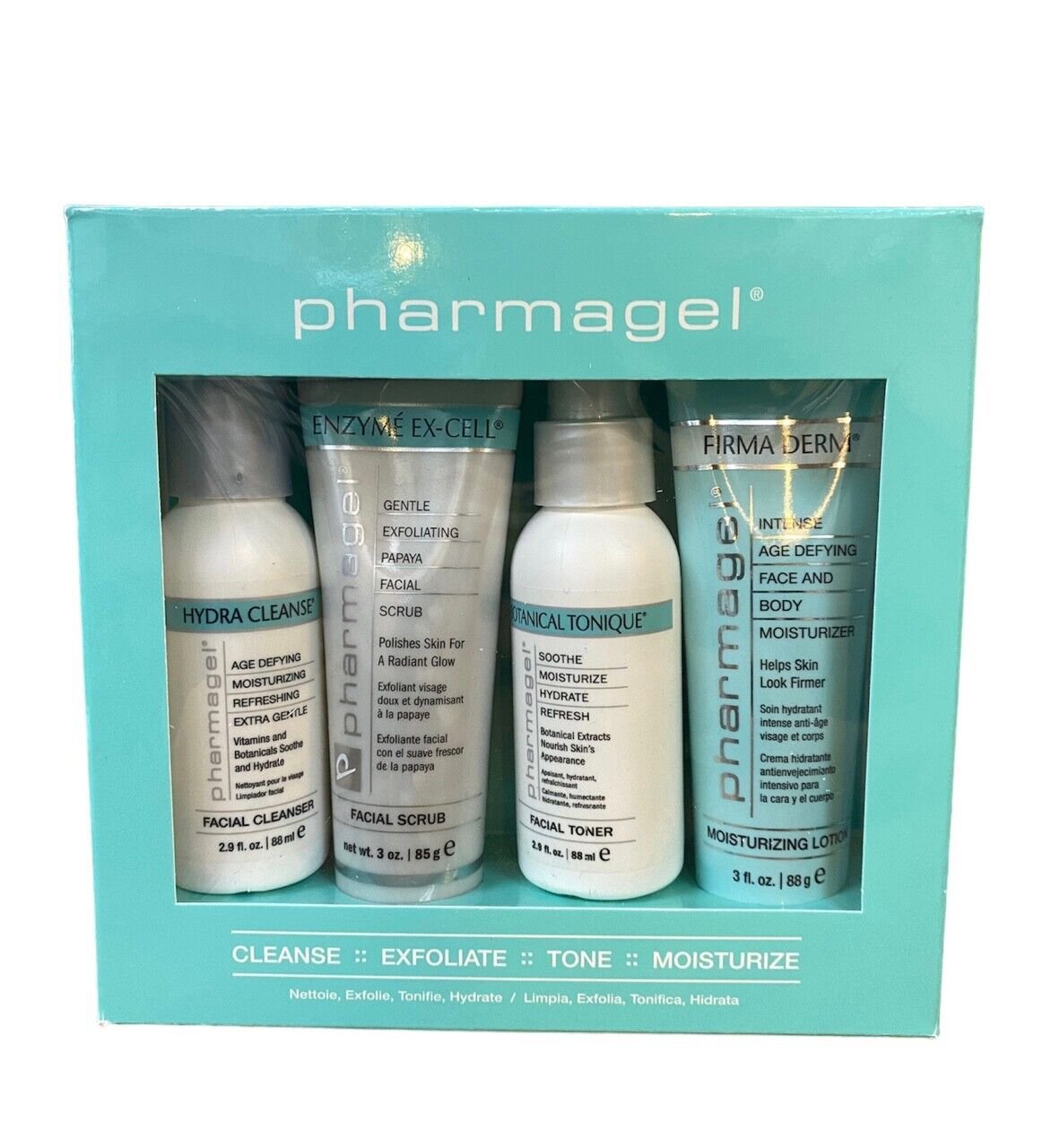 Pharmagel Rejuvenating AGE DEFYING face , body regimen TRAVEL size Skin ...