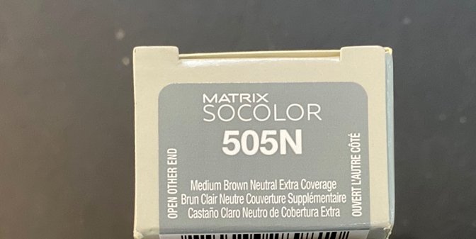 Matrix SoColor permanent Hair Color 505N Medium Brown Neutral 3 oz