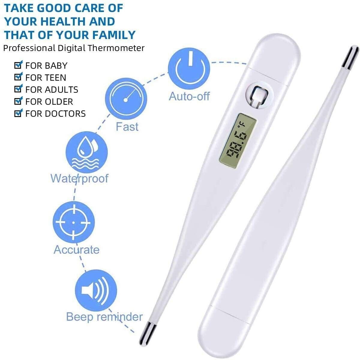 Digital Thermometer with Accurate and Instant Temperature Adult, Baby, Kids