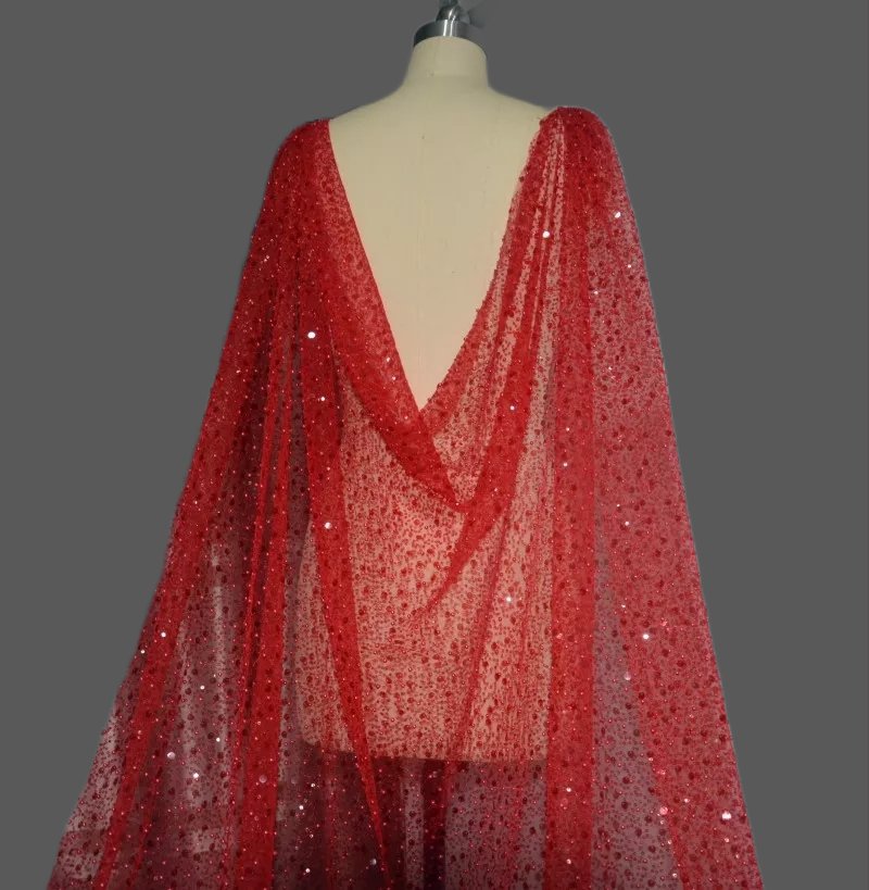 Sequin/Pearl Watteau Train/Shoulder Veil All Length/Color