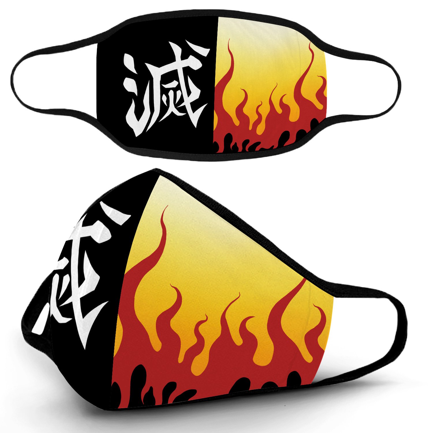 Kyojuro Rengoku Kanji Face Mask PM2.5 Filters