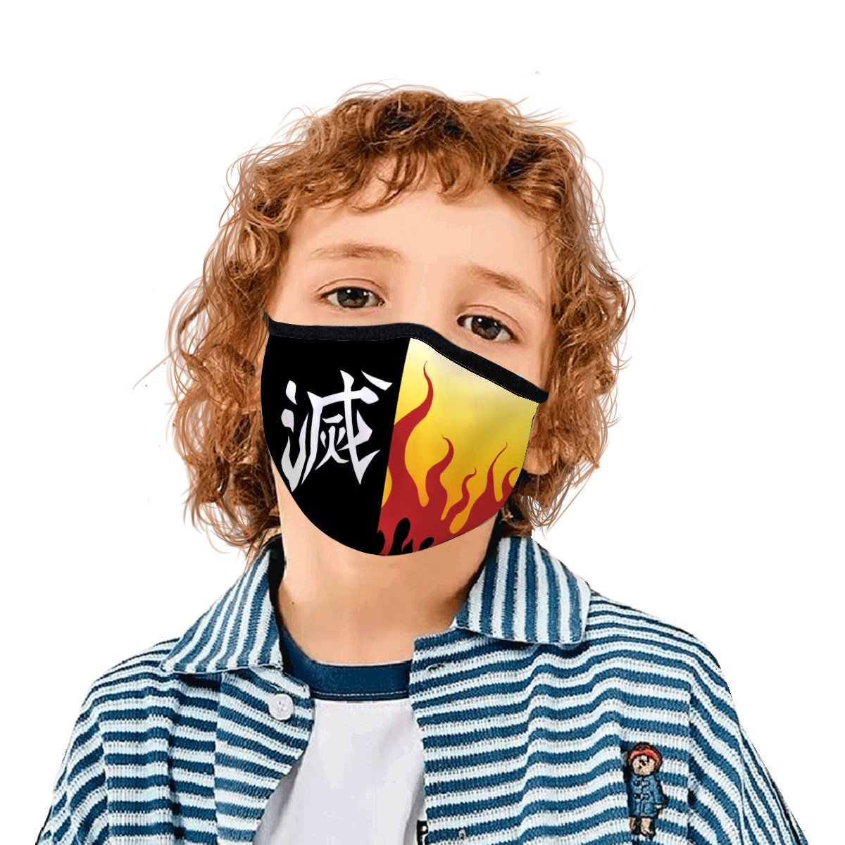 Kyojuro Rengoku Kanji Face Mask PM2.5 Filters