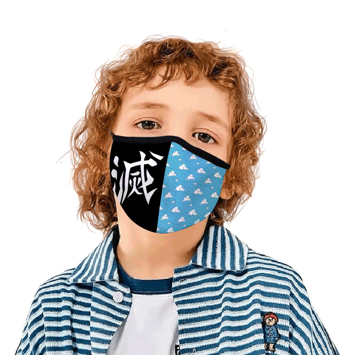 Tanjiro Cloud Kanji Face Mask PM2.5 Filters