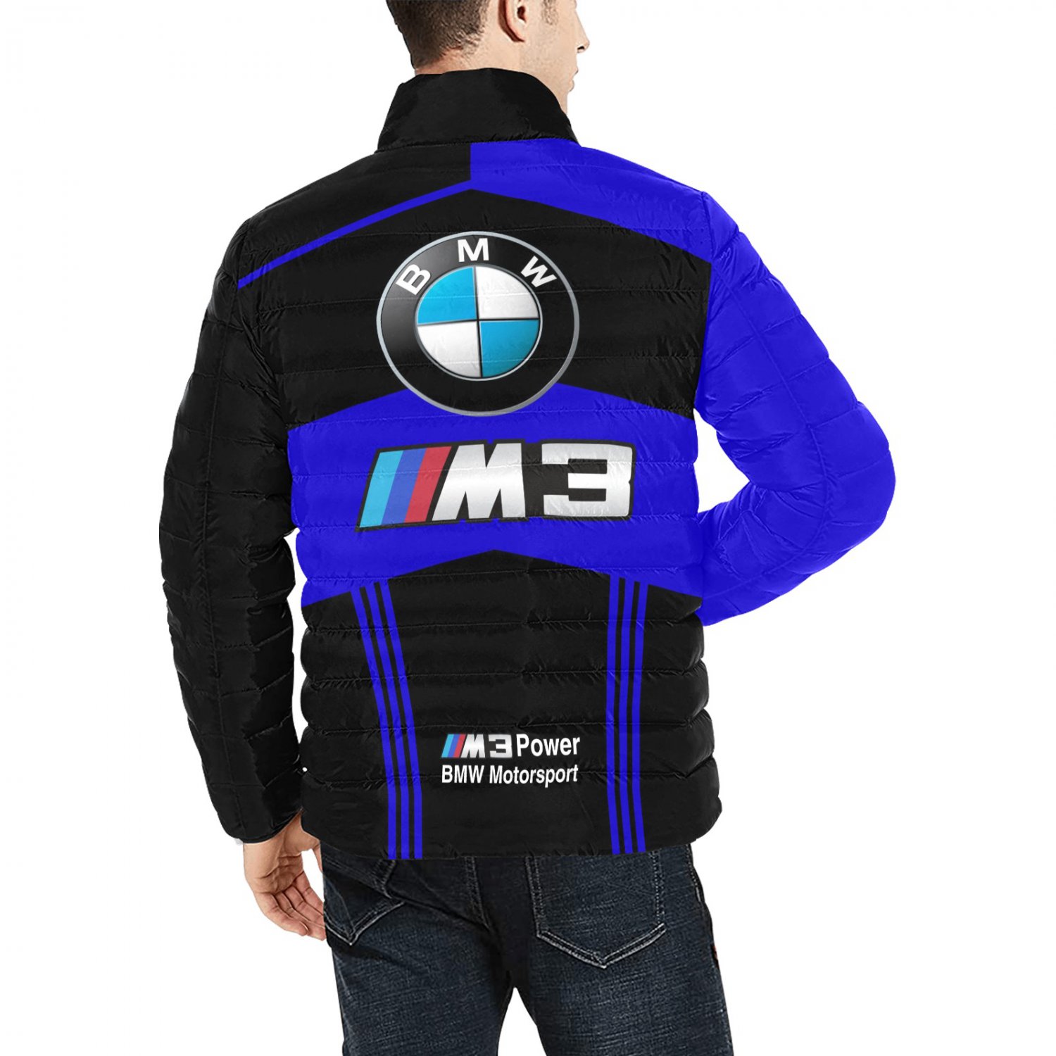 BMW M3 Power Skull Collar Padded Jacket