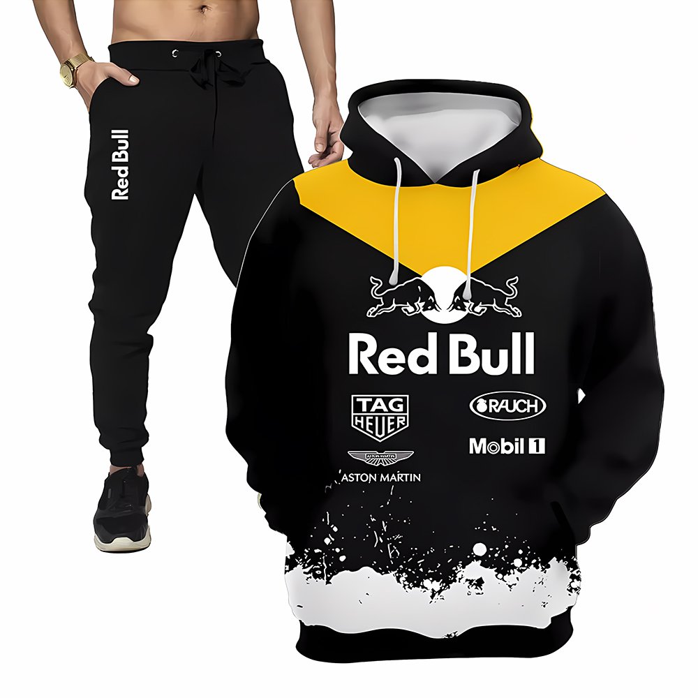 Red Bull Team Tracksuit Hoodie And Sweatpants