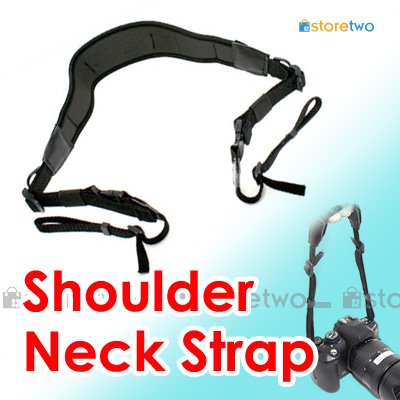 STP-SB2AM - JJC Neoprene Camera Shoulder Neck Strap with Webbing and Quick Release Tabs