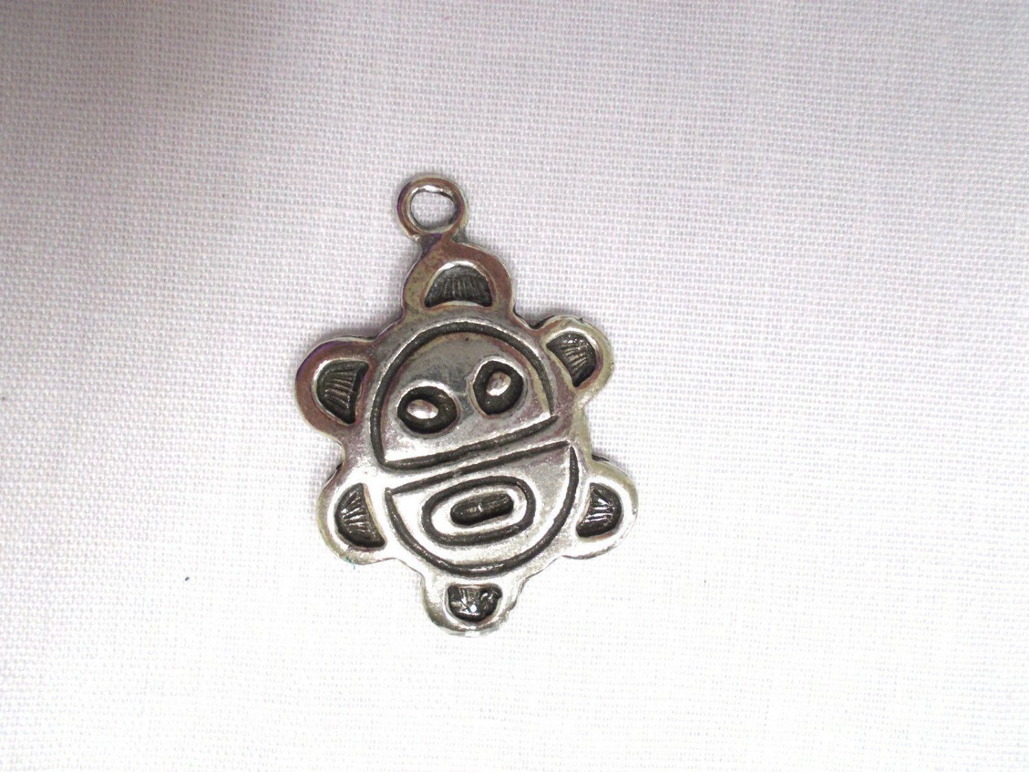 SUN GOD PUERTO RICO SOL DE JAYUYA TAINO ROCK DRAWING PEWTER PENDANT ADJ ...
