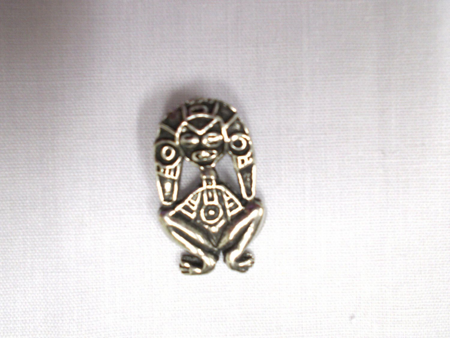 PUERTO RICO TRIBAL PETROGLYPH ATABEY TAINO CAGUANA PEWTER PENDANT ADJ ...