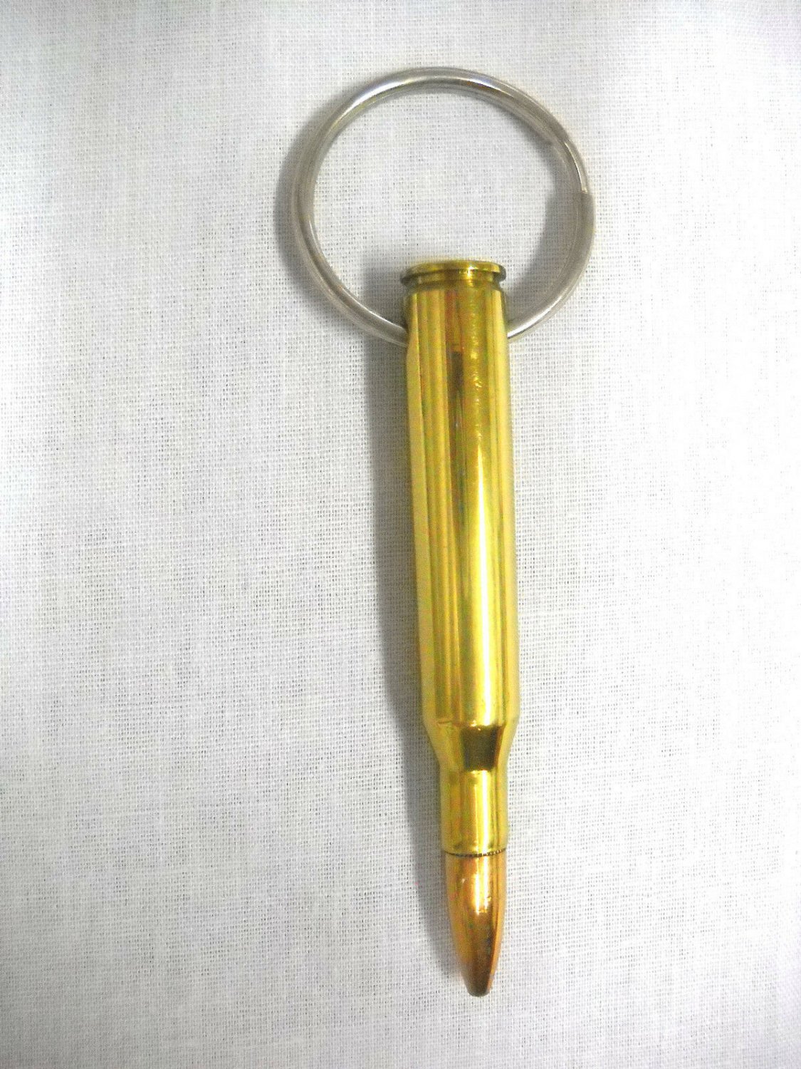 WIN 270 WINCHESTER BIG BRASS BULLET KEY RING / KEY CHAIN - NON FIRING
