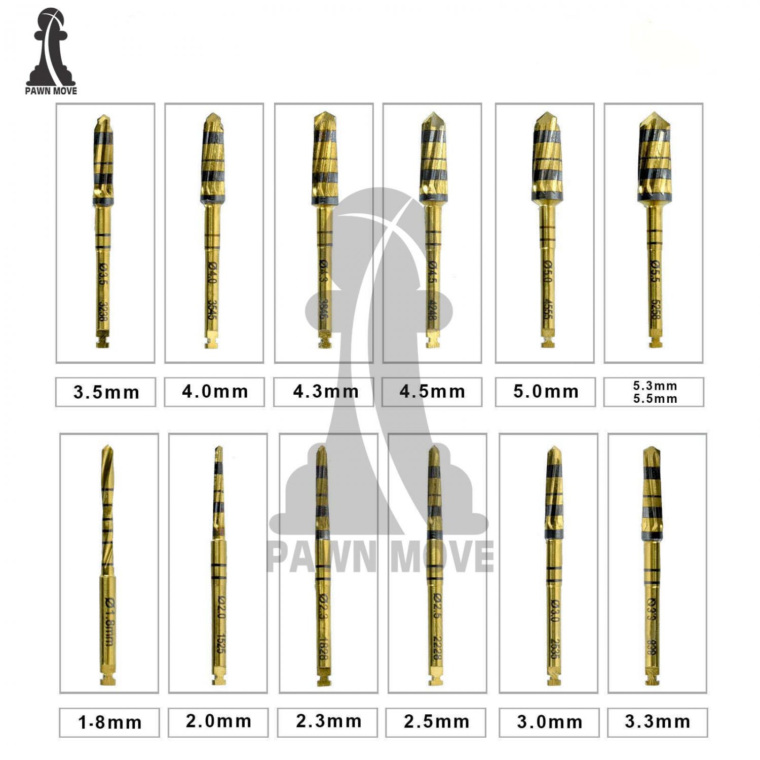 Osseodensification Burs Kit, Dental Implant Osteotomy Preparation 17 PCs