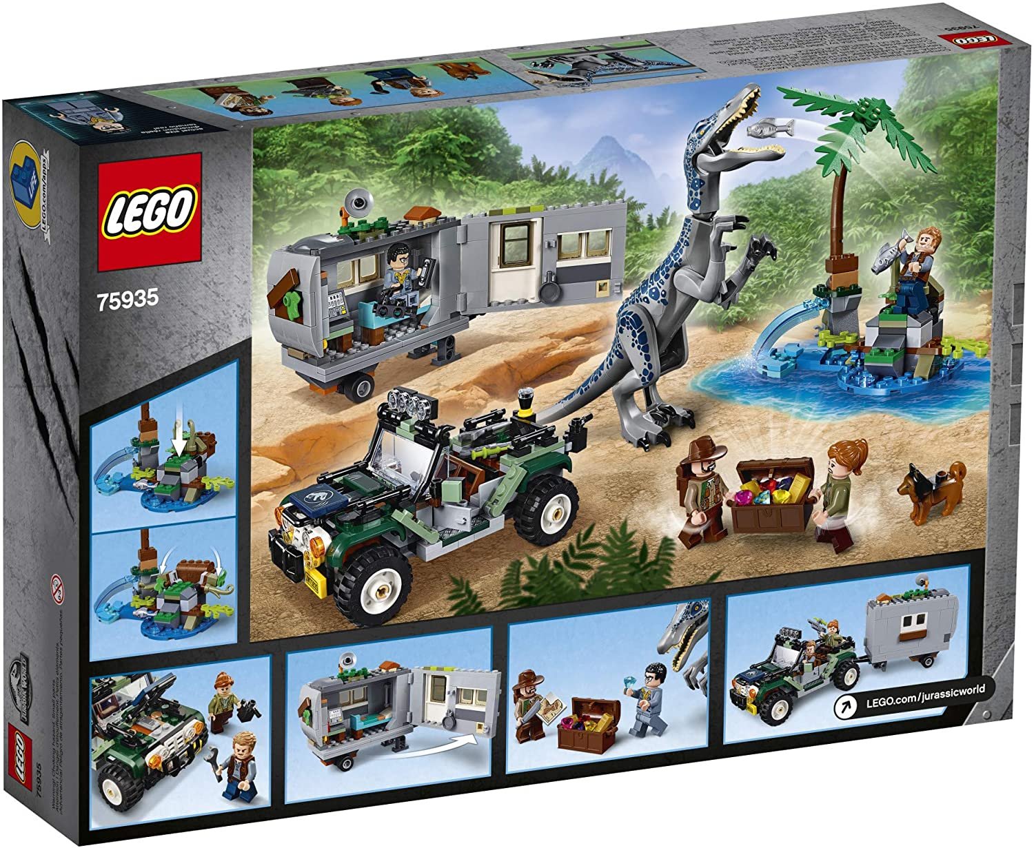 Jurassic World Baryonyx Face Off: The Treasure Hunt ( lego 75935 analog)
