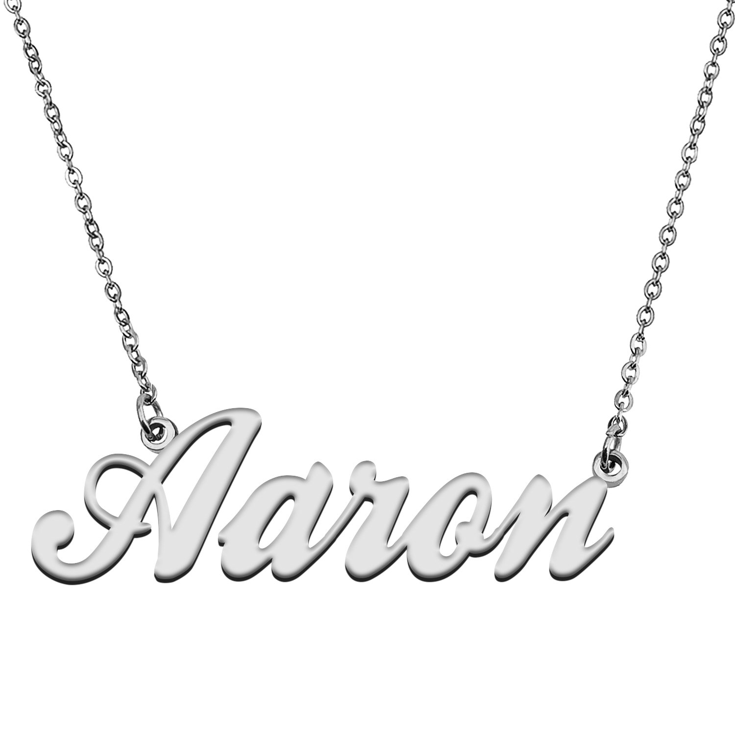 Custom Made Any Name Necklace Aaron Stainless Steel Jewelry for Mother