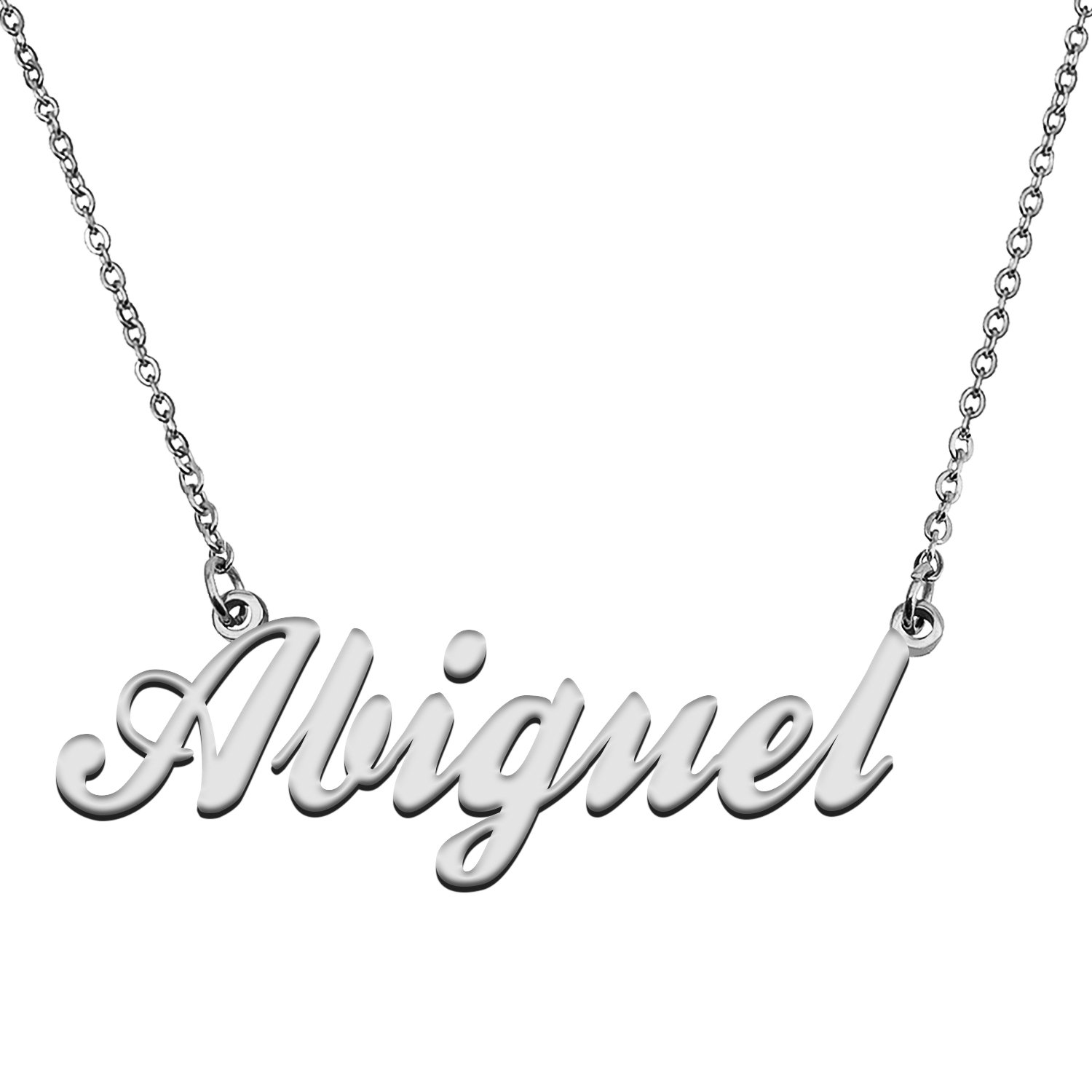 Custom Made Any Name Necklace Abiguel Stainless Steel Jewelry for Mother